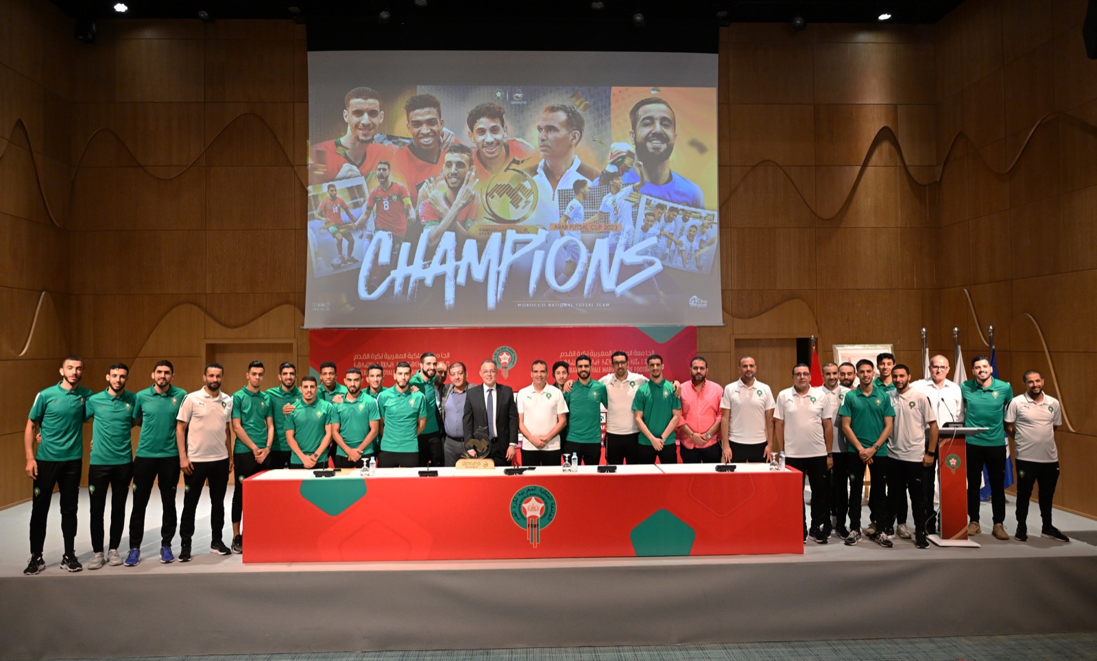 FRMF President Welcomes Moroccan Futsal Selection