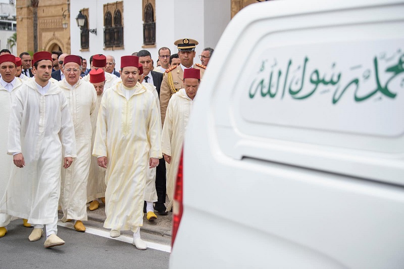 HRH Prince Moulay Rachid Attends Funeral of Late Mohamed Bensaïd Aït ...